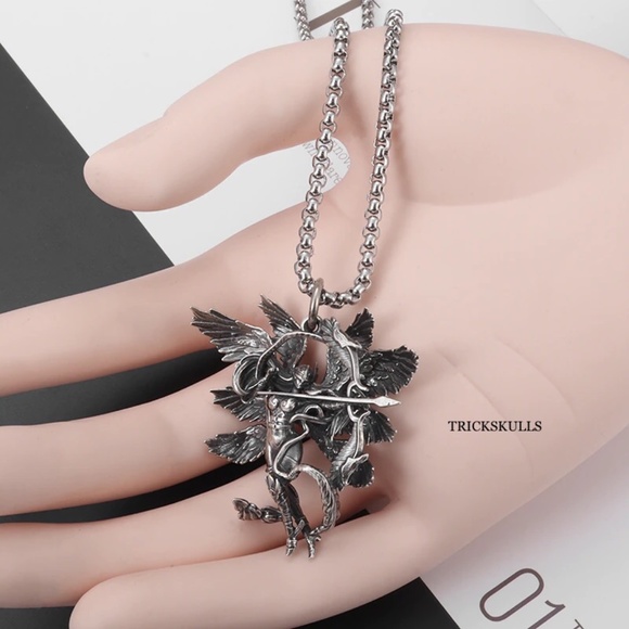 TRICKSKULLS | Jewelry | Modern Vintage Winged Archangel Archer Goddess ...